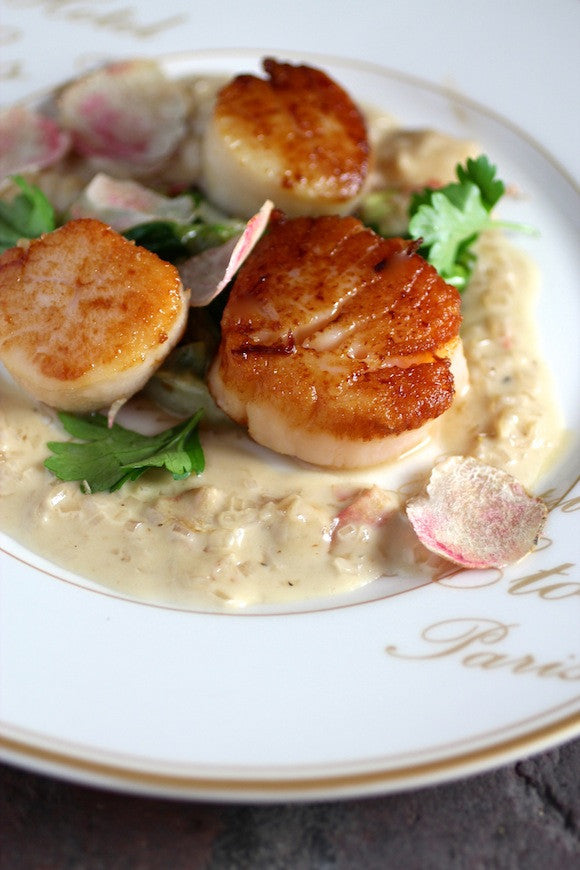 Scallops & Champagne Truffle Cream — Gourmet Attitude